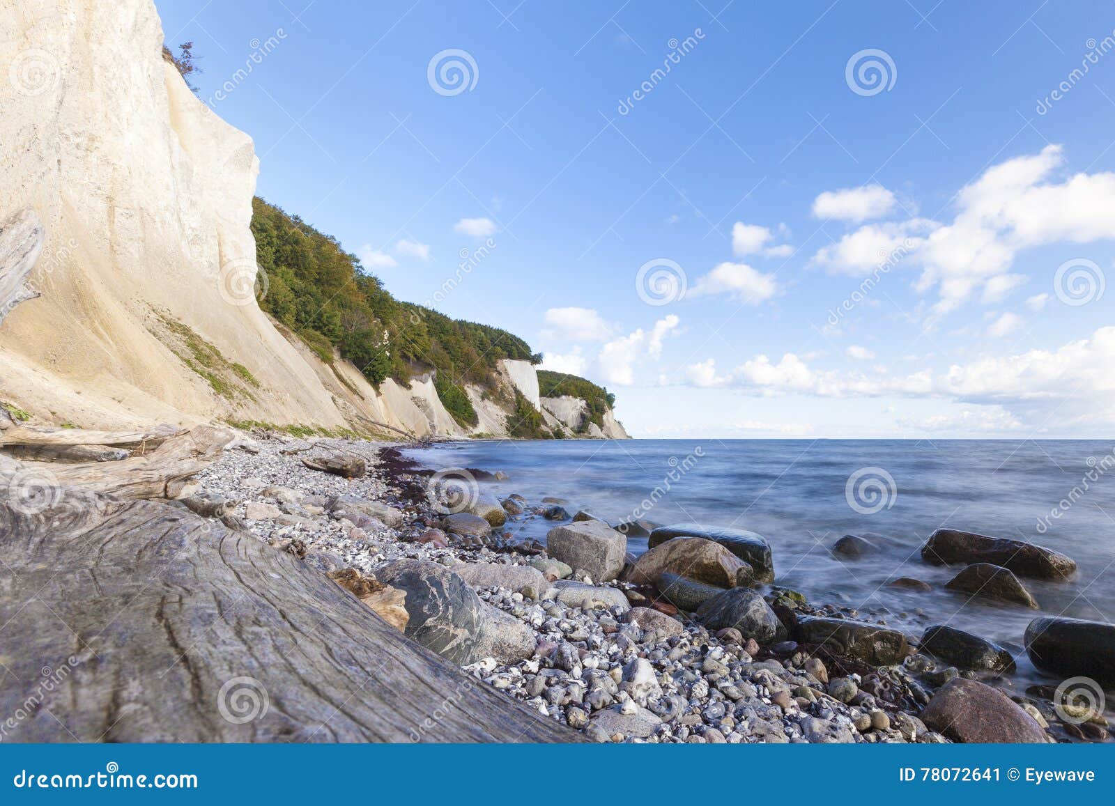 Chalk cliffs at Ruegen stock image. Image of beach, cliff - 78072641