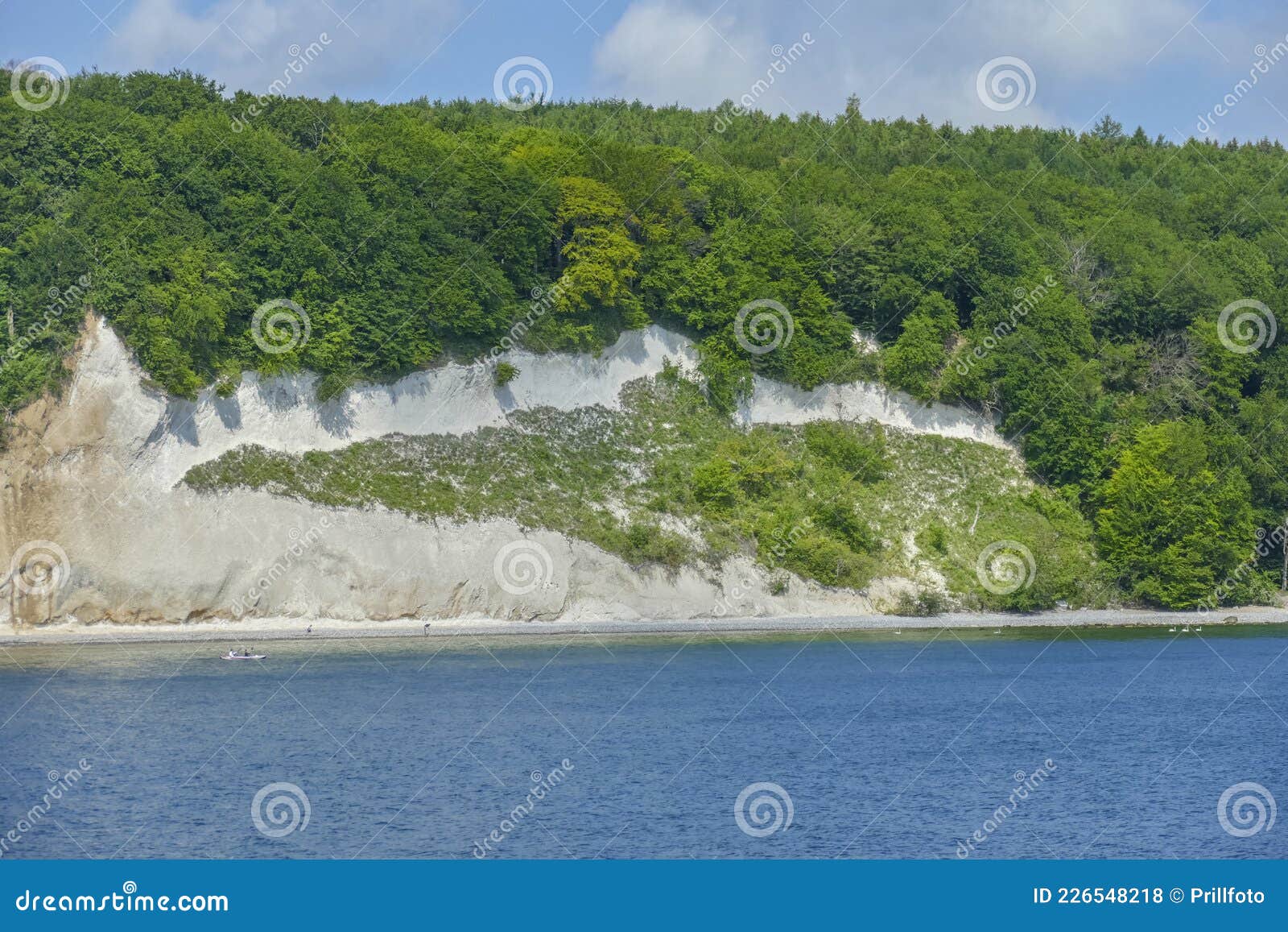 Chalk cliffs at Ruegen stock photo. Image of ocean, national - 226548218
