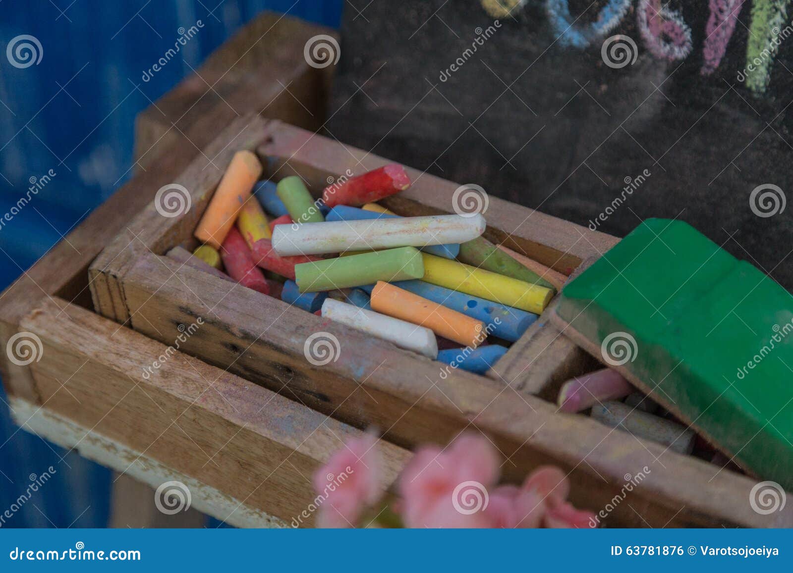 Chalk crayon color stock photo. Image of chalk, blackboard - 63781876