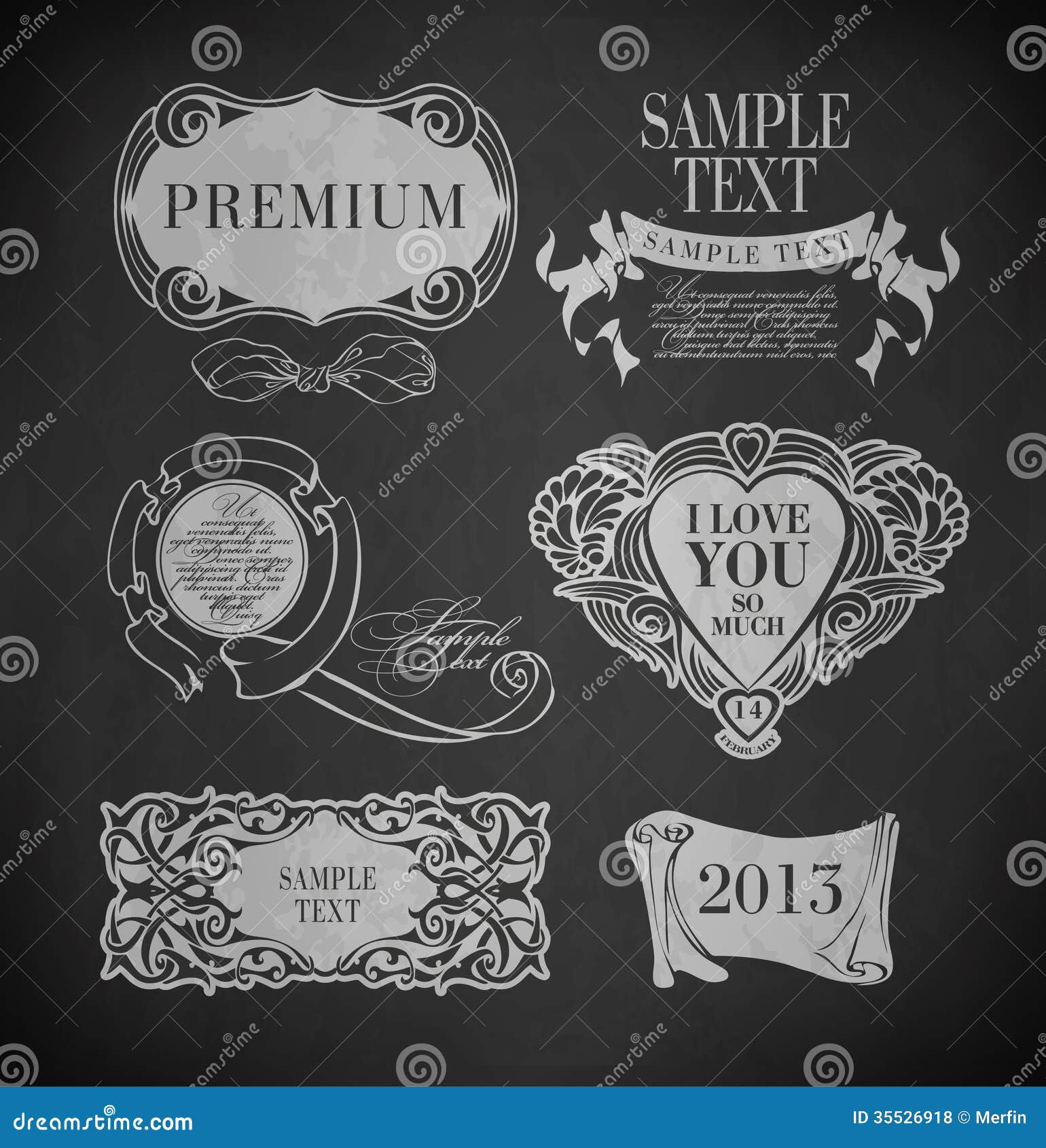 Chalk design stock vector. Illustration of classical - 35526918