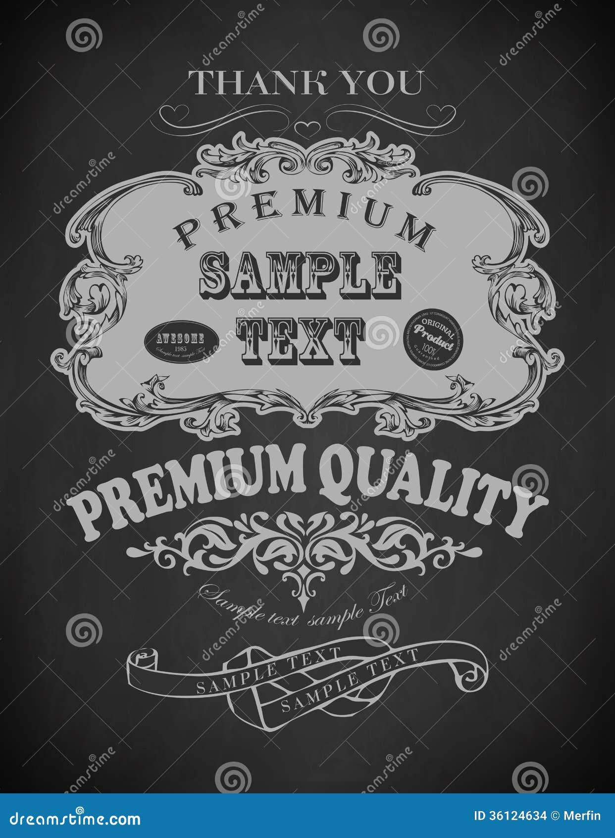 Chalk design stock illustration. Illustration of element - 36124634