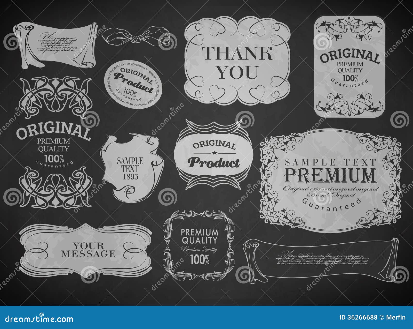 Chalk design stock vector. Illustration of invitation - 36266688