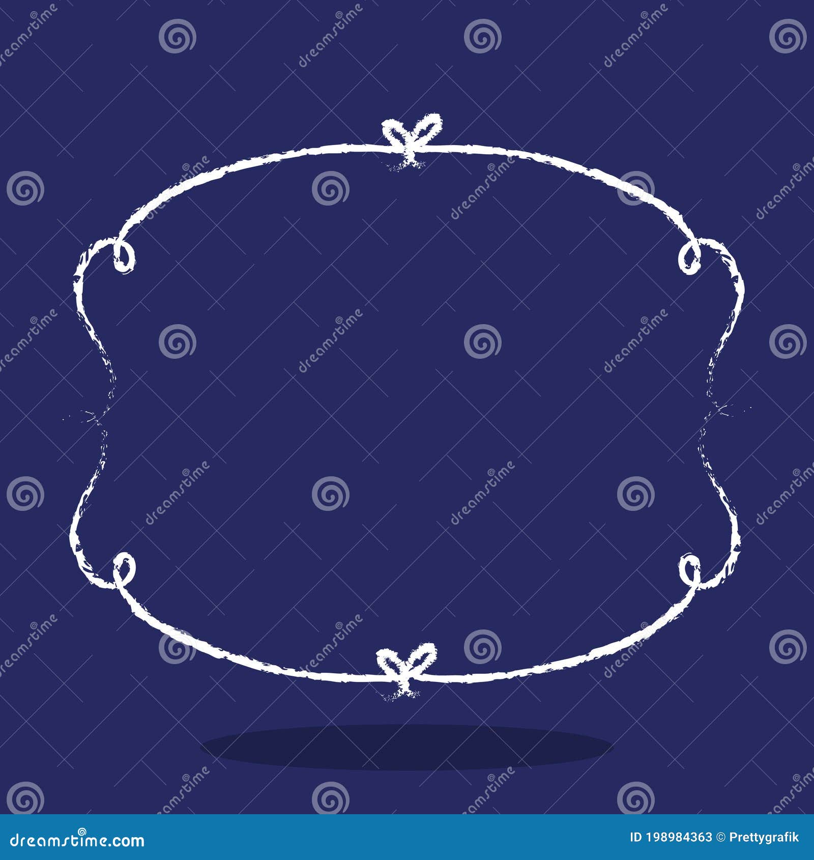 Chalk doodle frames 03 stock vector. Illustration of chalk - 198984363