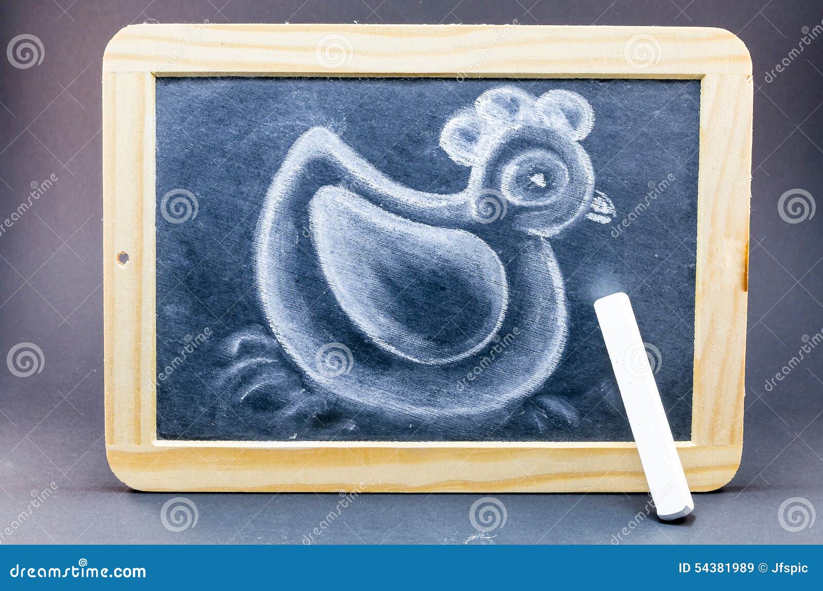 Chalk drawing of a duck stock image. Image of chalk, flower - 54381989
