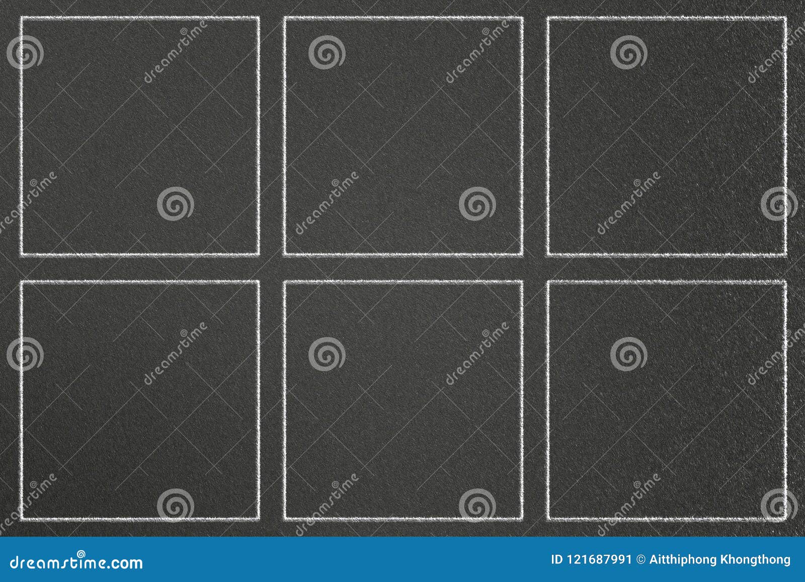 Chalk Drawing Frames Square on Chalkboard, Can Put More Text Stock ...