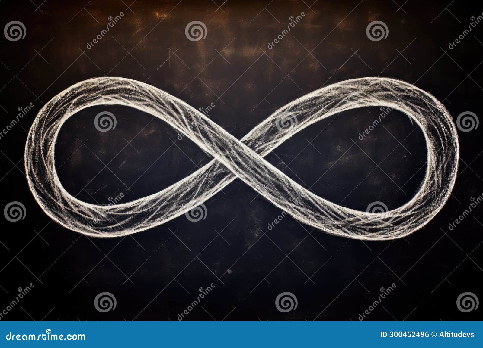 A Chalk-drawn Infinity Sign on a Blackboard Stock Photo - Image of ...