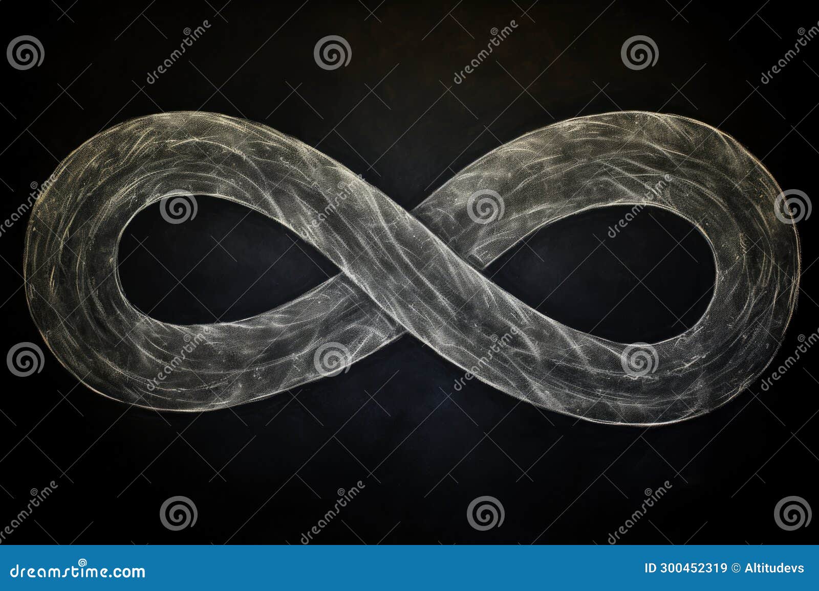 Chalk Drawn Infinity Symbol on a Blackboard Stock Image - Image of ...