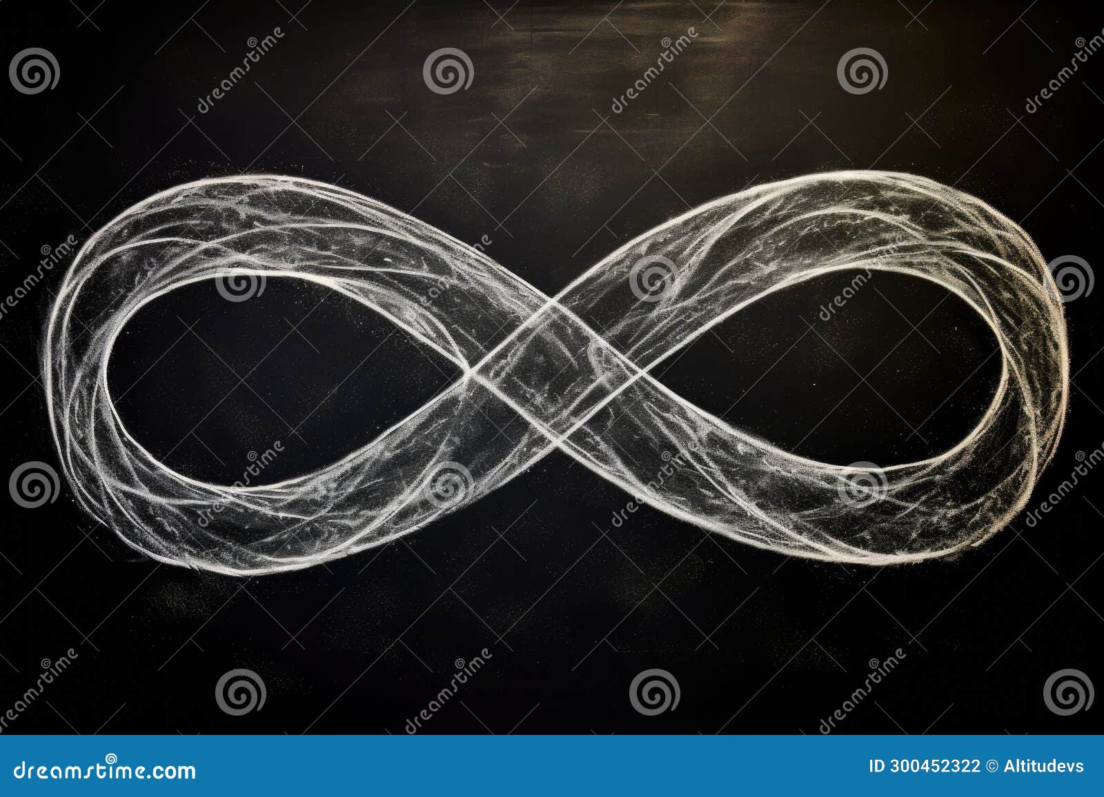 Chalk Drawn Infinity Symbol on a Blackboard Stock Photo - Image of ...
