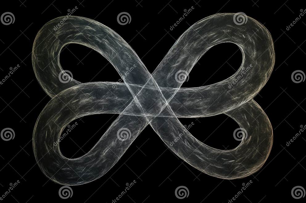 Chalk Drawn Infinity Symbol on a Blackboard Stock Photo - Image of ...