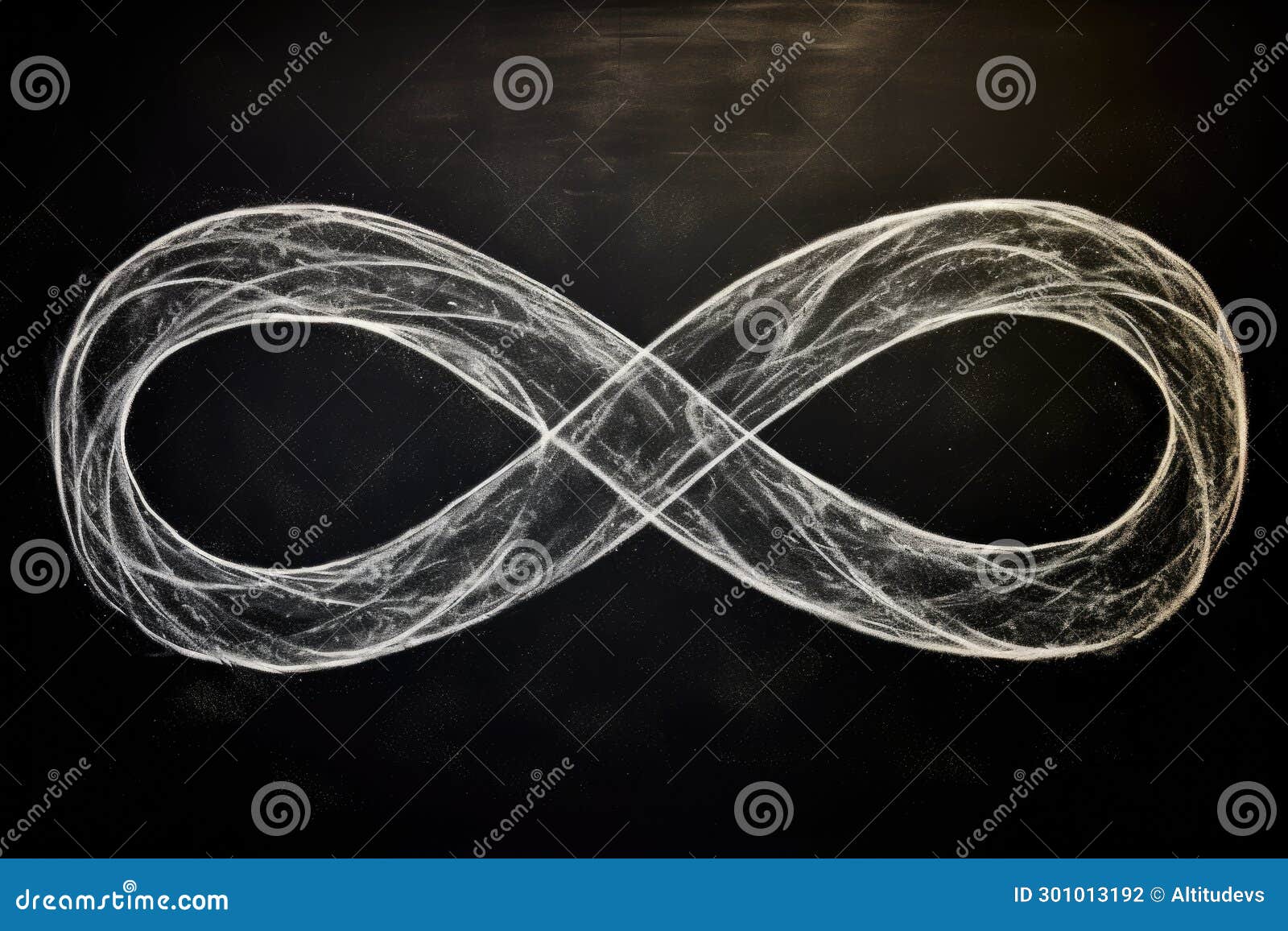 Chalk Drawn Infinity Symbol on a Blackboard Stock Photo - Image of ...