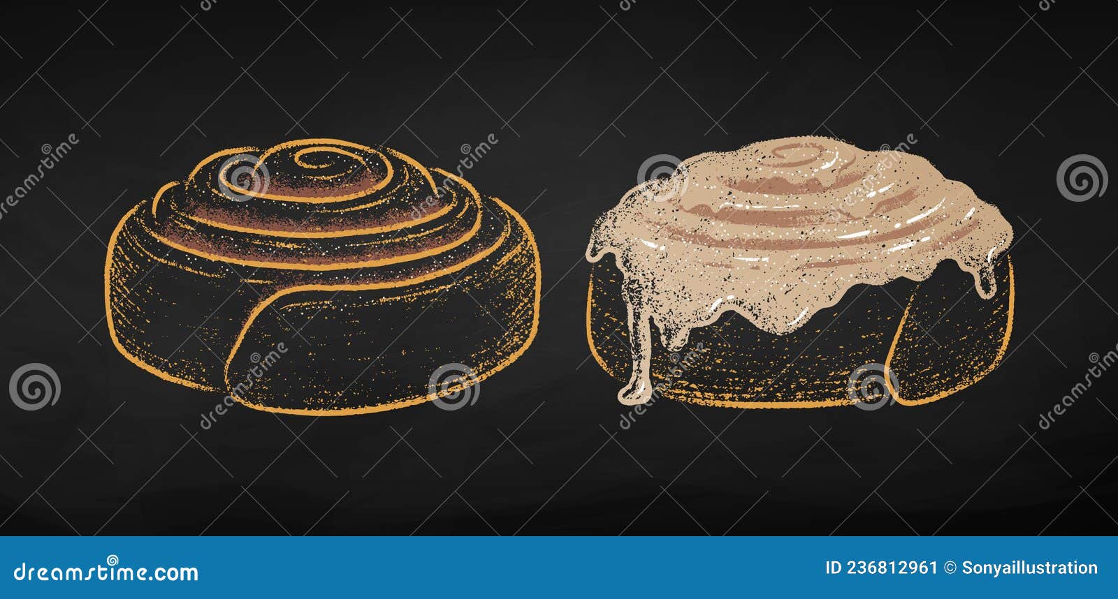 Sod Rolls Chalk White Icon On Black Background Vector Illustration ...