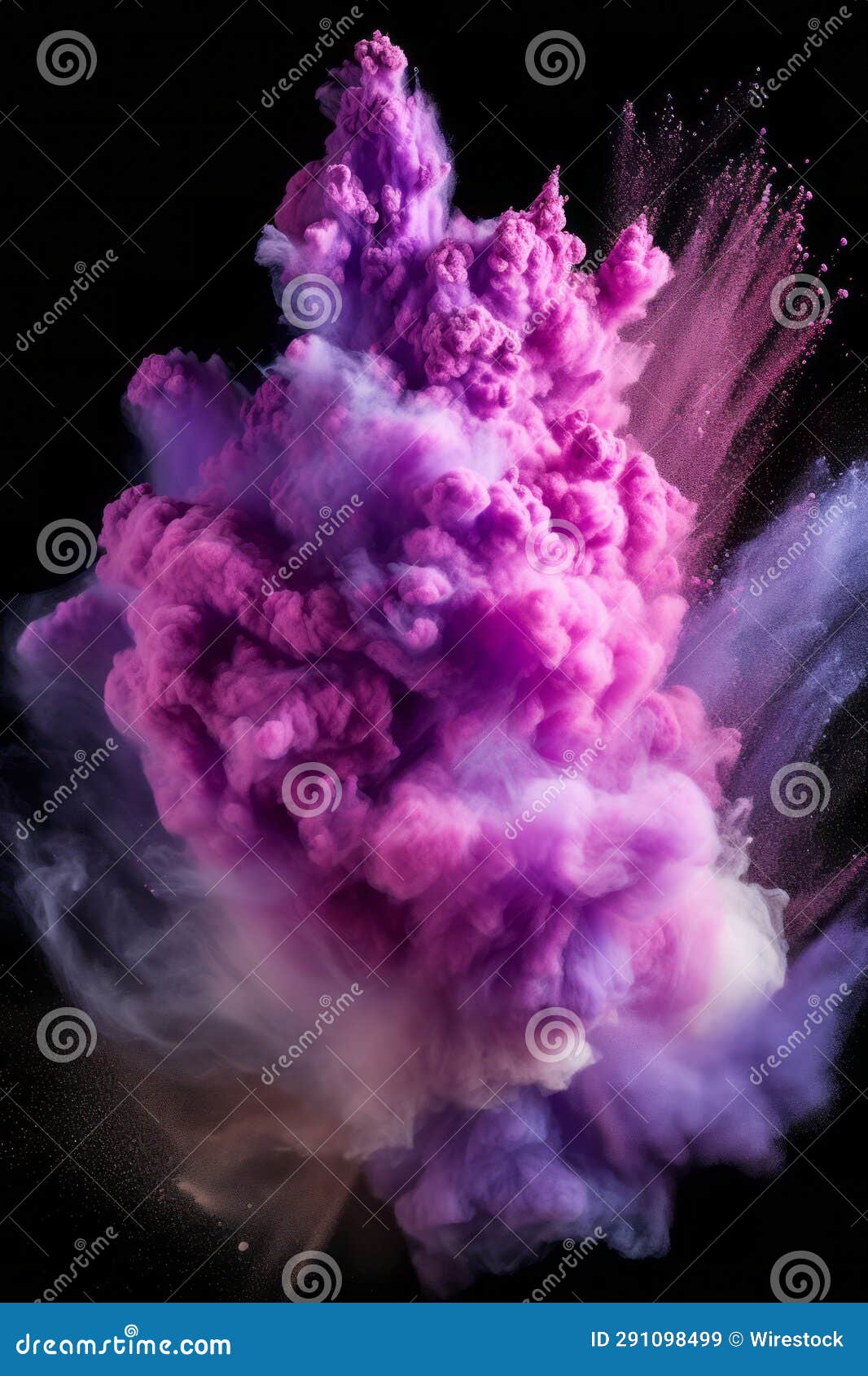 Chalk Dust Powder Explosion on a Dark Background Stock Illustration ...