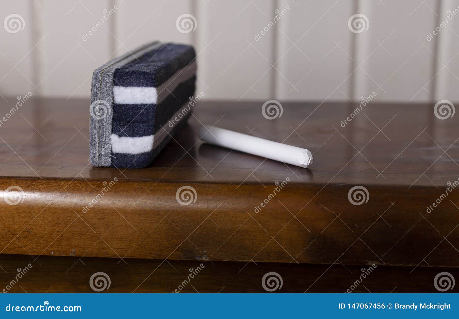 Chalk and Eraser stock photo. Image of homework, black - 147067456