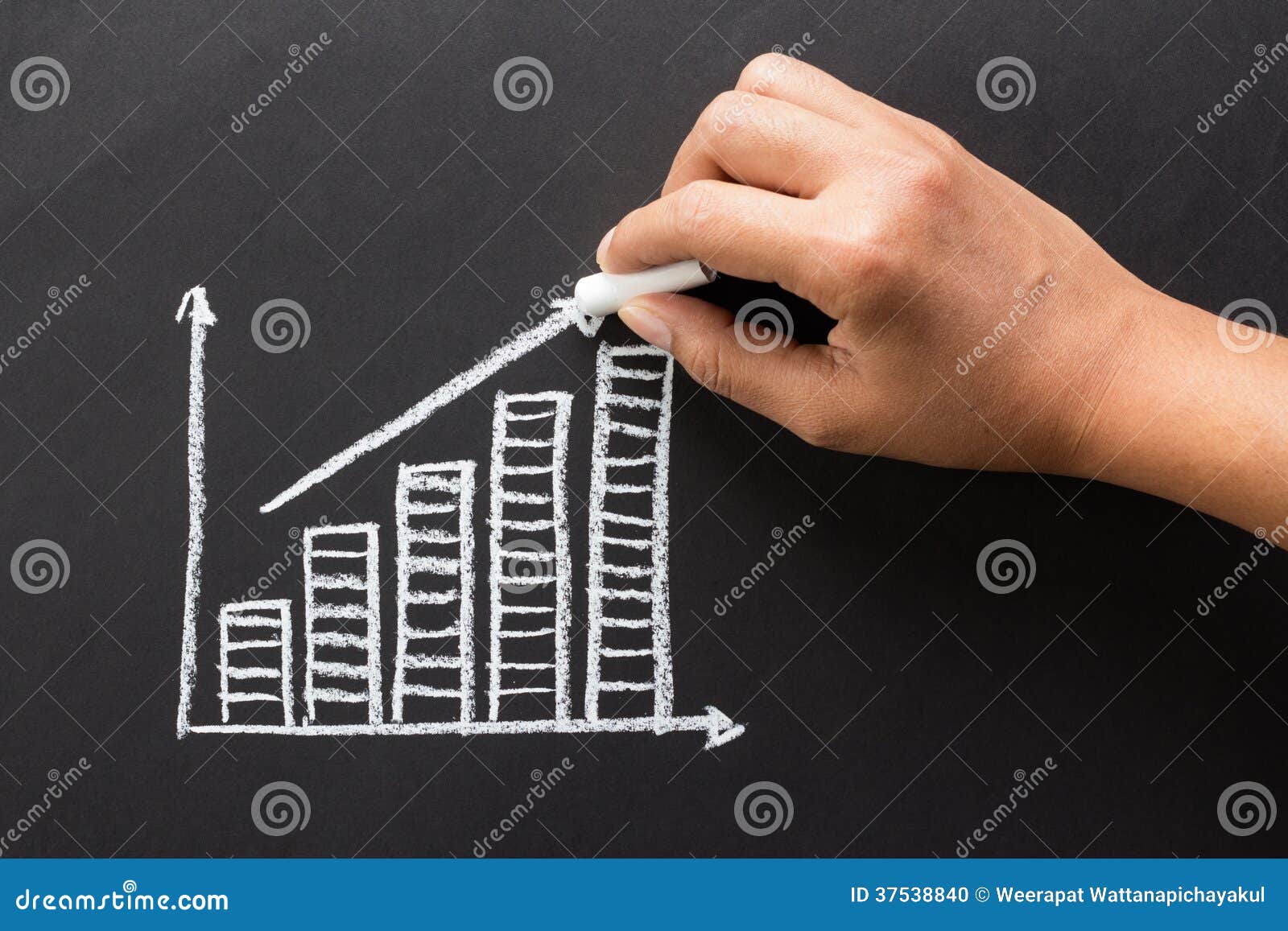 Chalk graph stock photo. Image of improvement, handwriting - 37538840