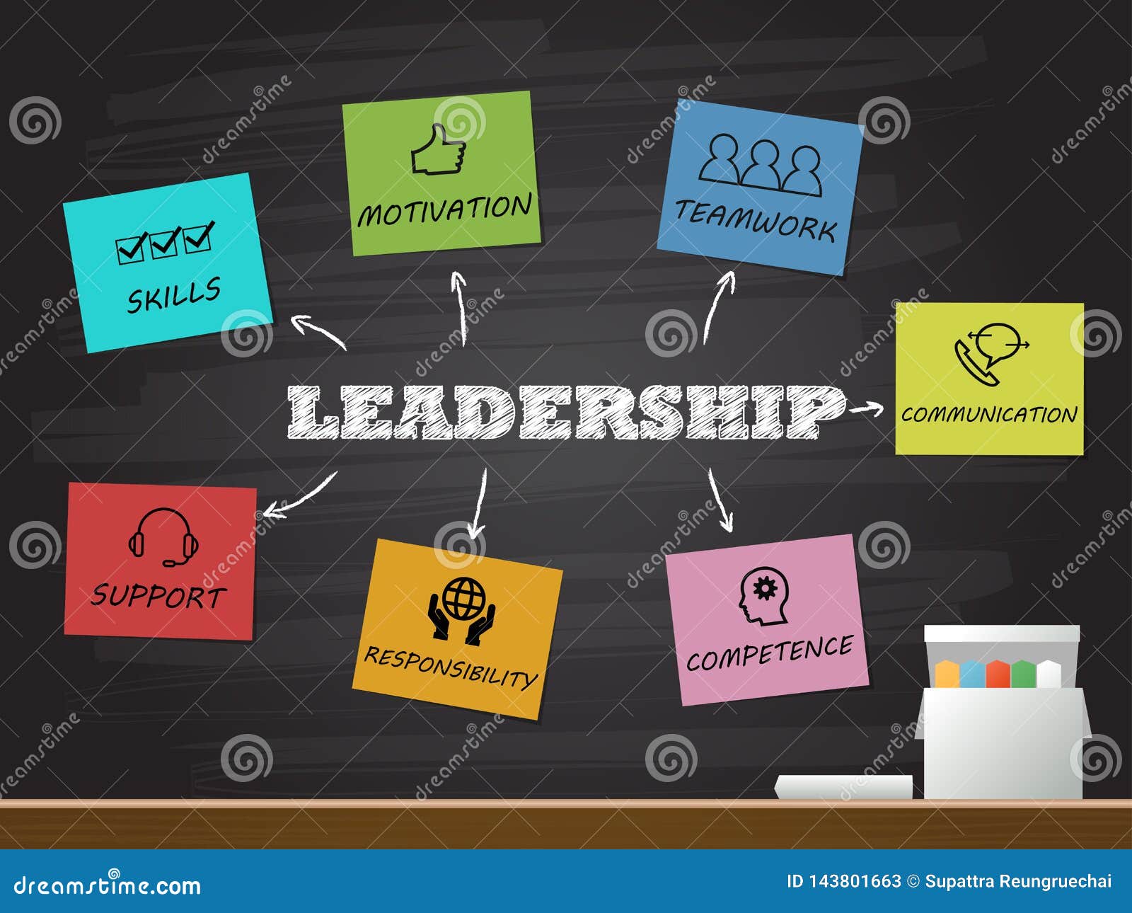 Leadership Chart Vector Illustration | CartoonDealer.com #20355022