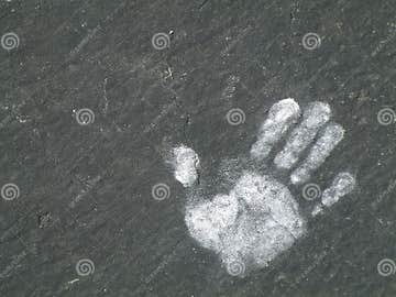 Chalk handprint stock image. Image of play, educate, driveway - 32457