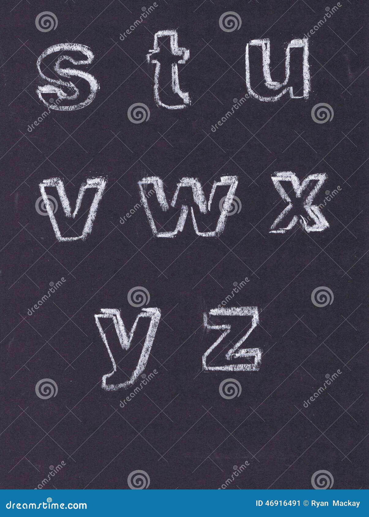 Chalk letters stock image. Image of chalkboard, text - 46916491
