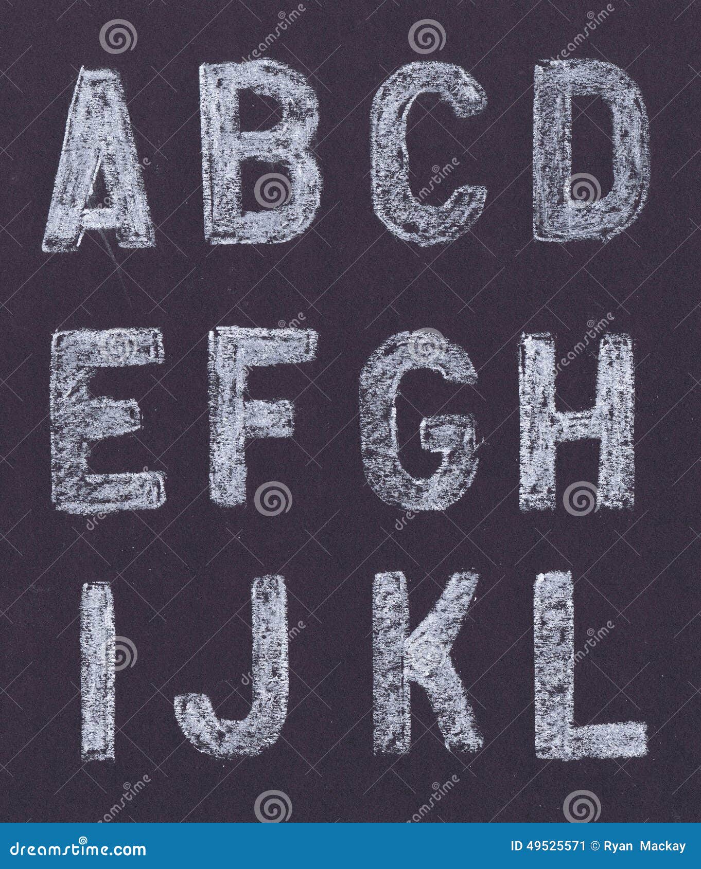 Chalk letters stock image. Image of message, stencils - 49525571