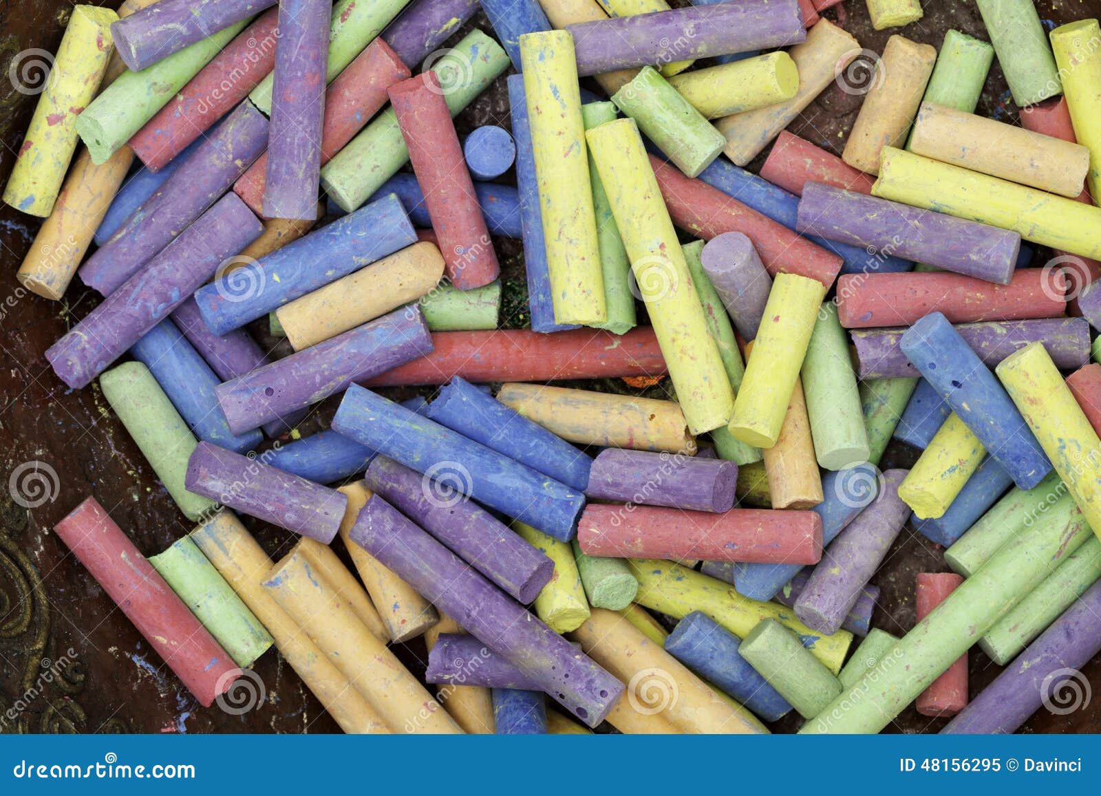 Chalk stock image. Image of artist, blue, draw, chalk - 48156295