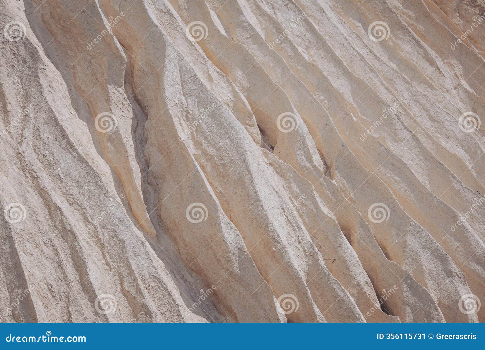 Chalk Mining. Limestone Quarry. Open-cast Mining. Chalk Surface. Stock ...