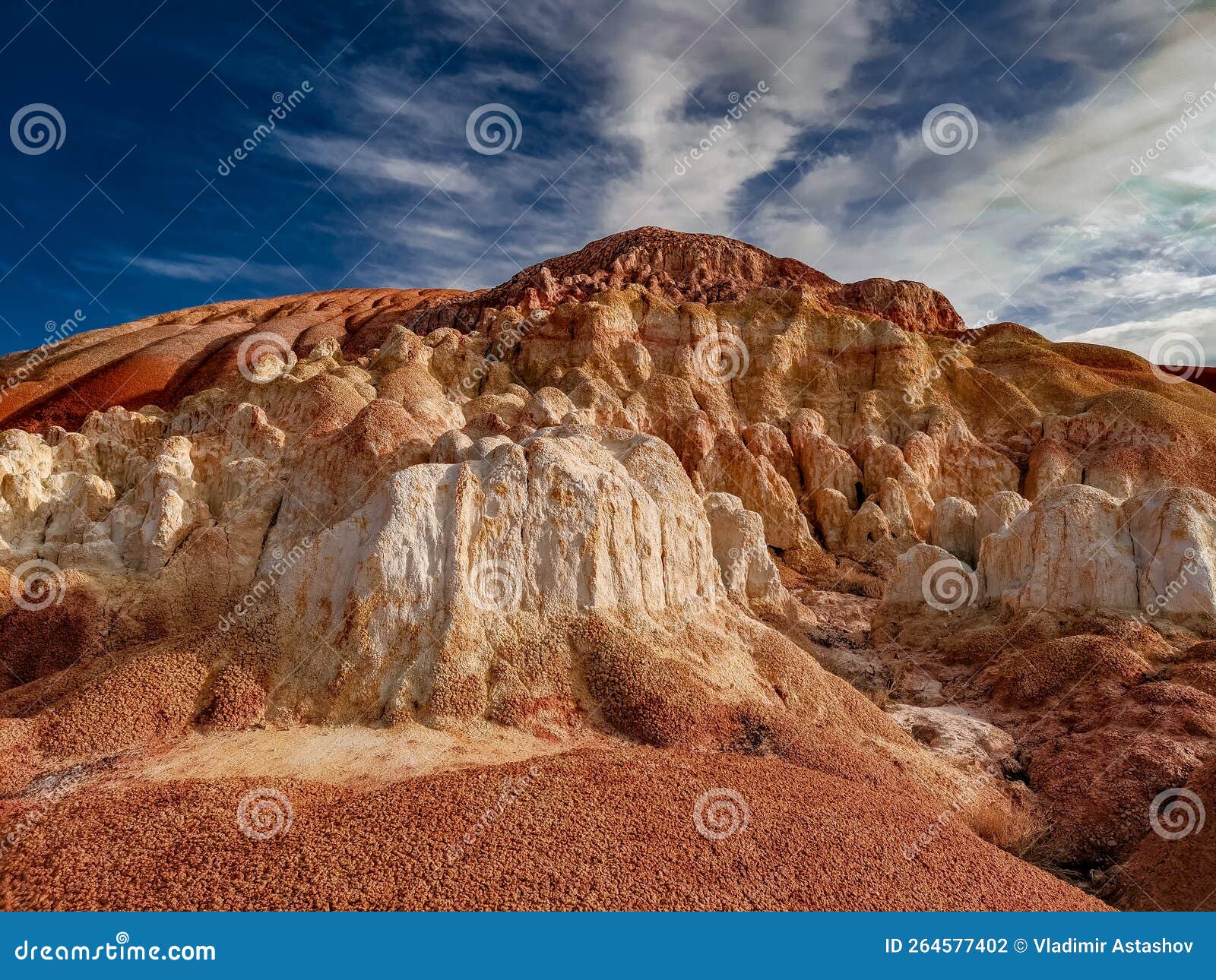 Chalk Mountains. Mountains of Clay and Sand. Stock Photo - Image of ...