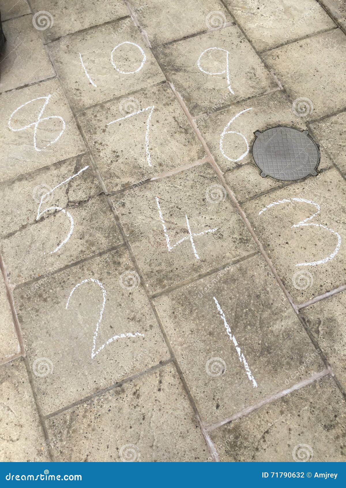 Chalk numbers stock photo. Image of child, numbers, patio - 71790632