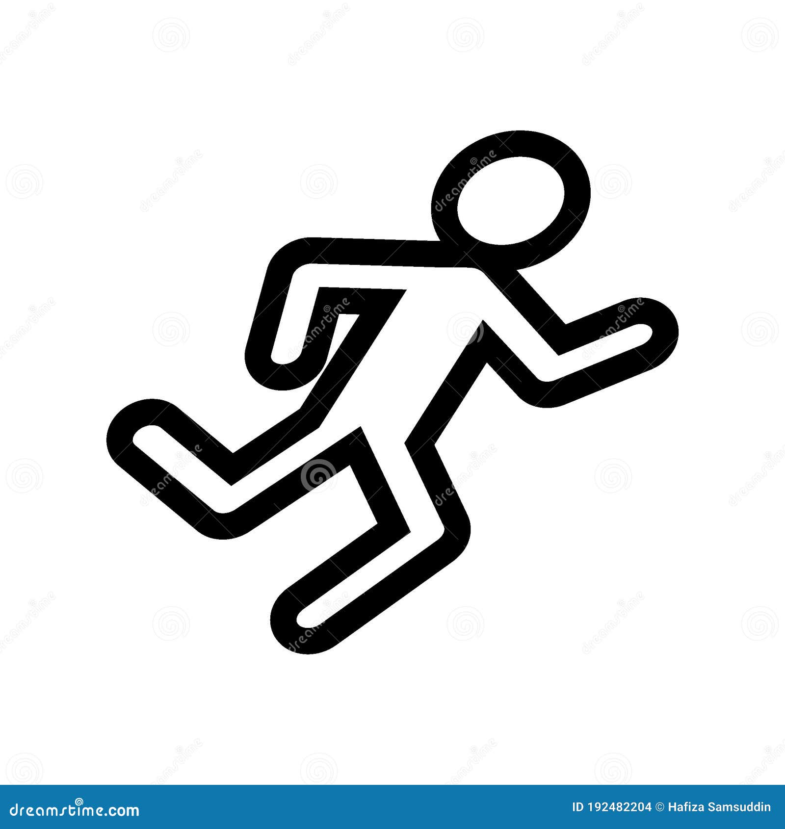 Chalk Outline. Vector Illustration Decorative Design Stock Vector ...