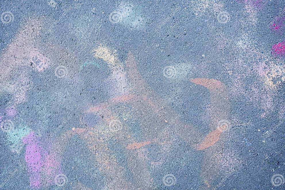Chalk Paint Texture on Concrete Stock Illustration - Illustration of ...