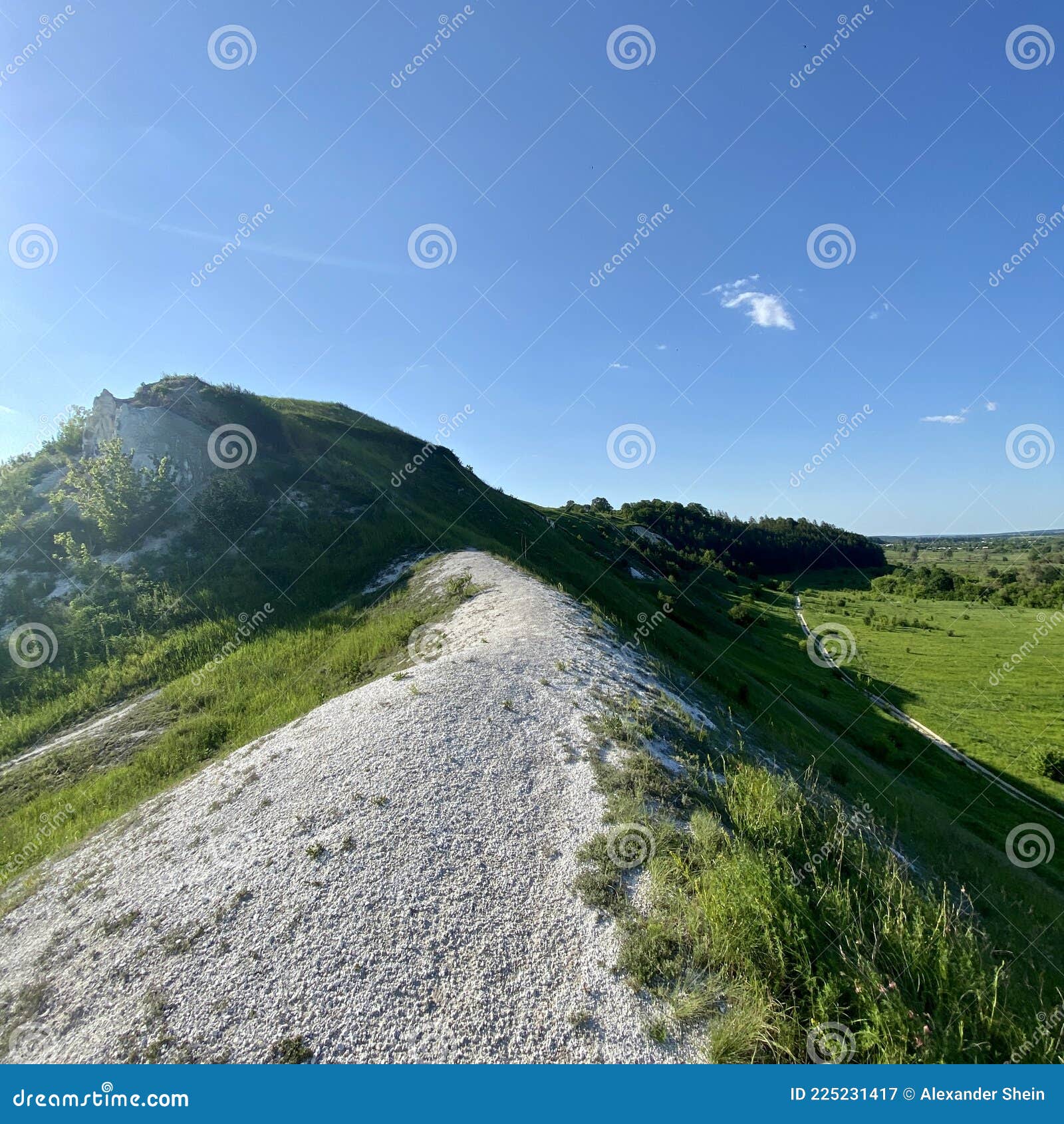 Chalk path stock image. Image of hill, tourism, trevel - 225231417