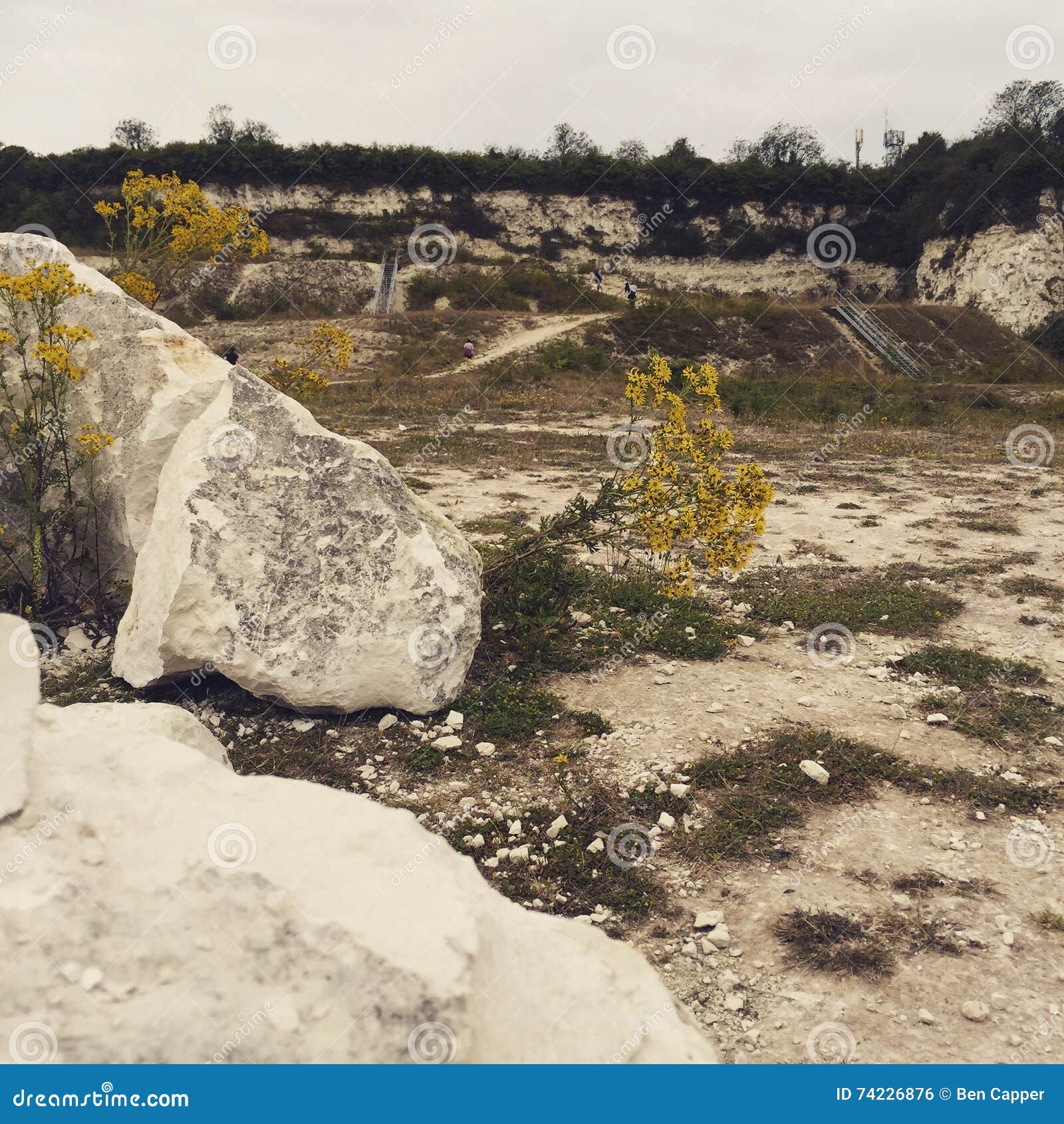 Chalk pits stock photo. Image of destination, running - 74226876