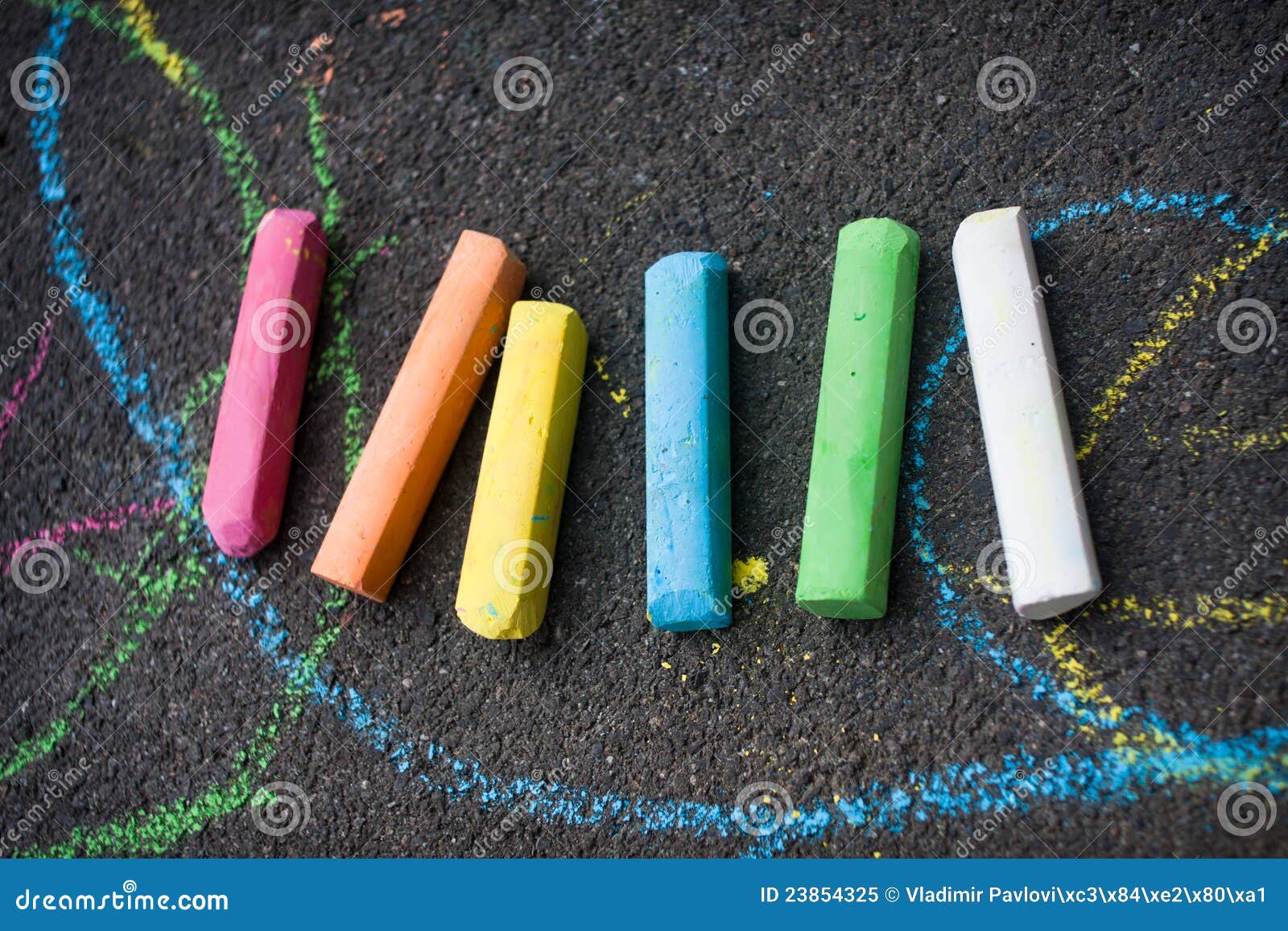Chalk on playground stock image. Image of schoolyard - 23854325