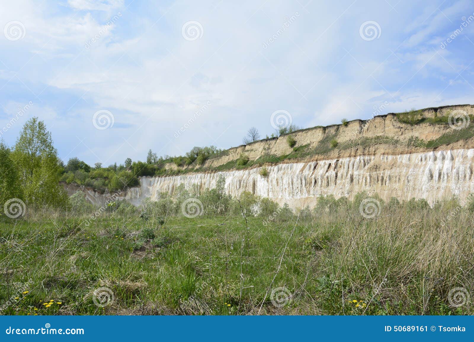 Chalk quarry. stock image. Image of cretaceous, pride - 50689161
