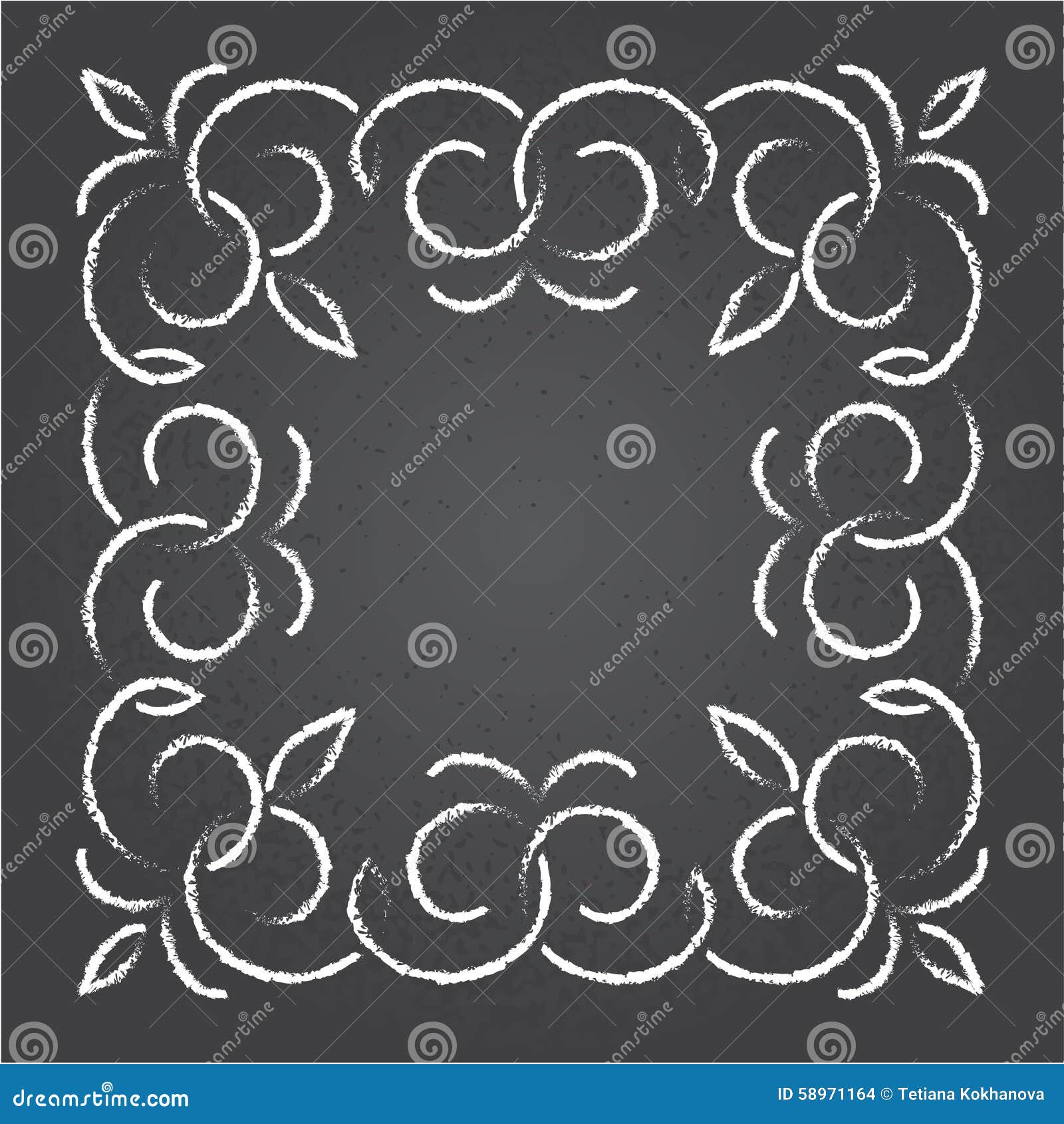 Chalk Retro Graphic Line Elements, Dividers And Monogram Frames Set ...