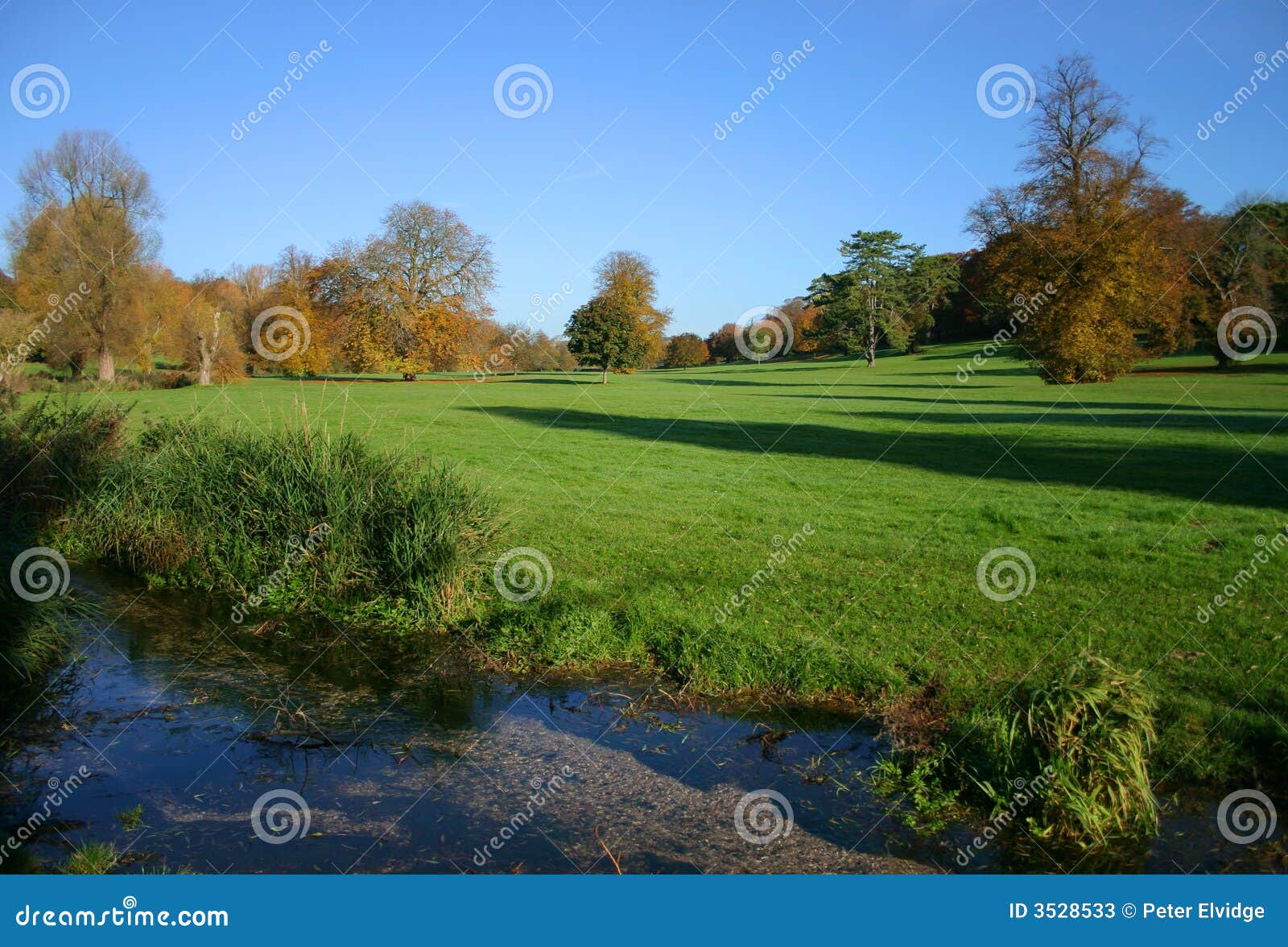 Chalk Stream stock image. Image of autumnal, land, meadow - 3528533