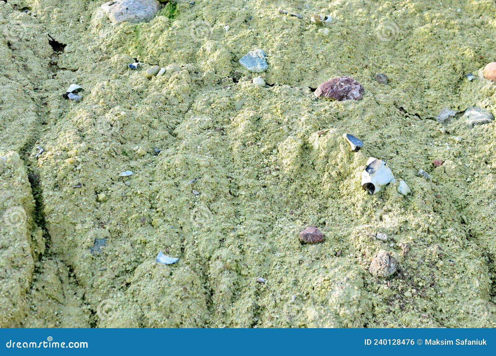 Chalk Structure Backcround after Open Pit Development. Extraction of ...