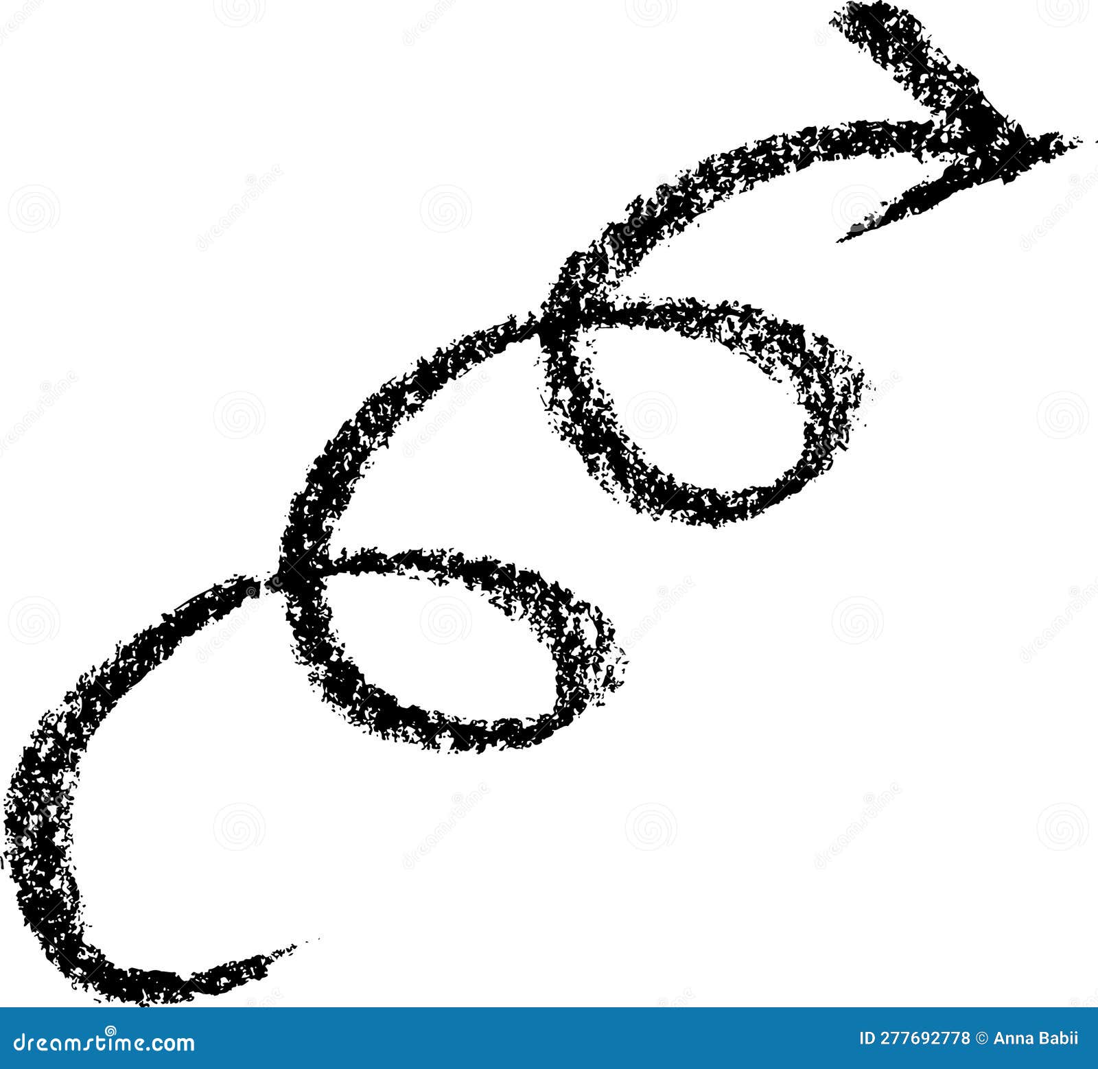 Chalk Texture Wave Arrow Sign Stock Vector - Illustration of spiral ...