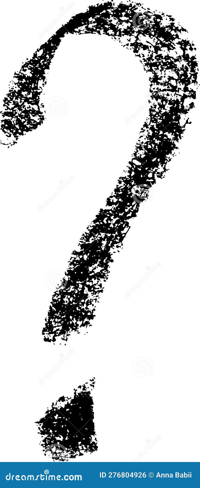 Chalk Textured Question Mark Sign Stock Vector - Illustration of mark ...