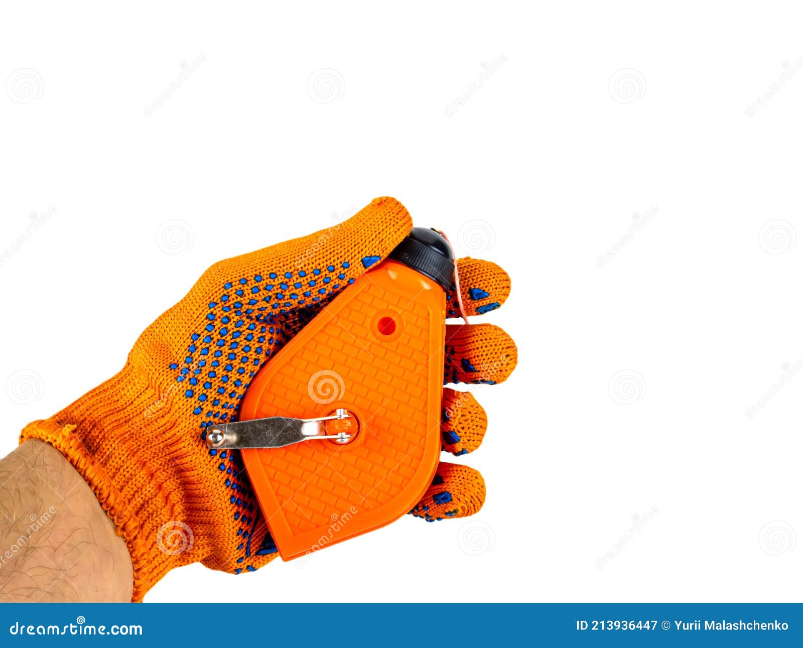 Chalk Thread for Marking the Surface of the Walls in the Hand of the ...