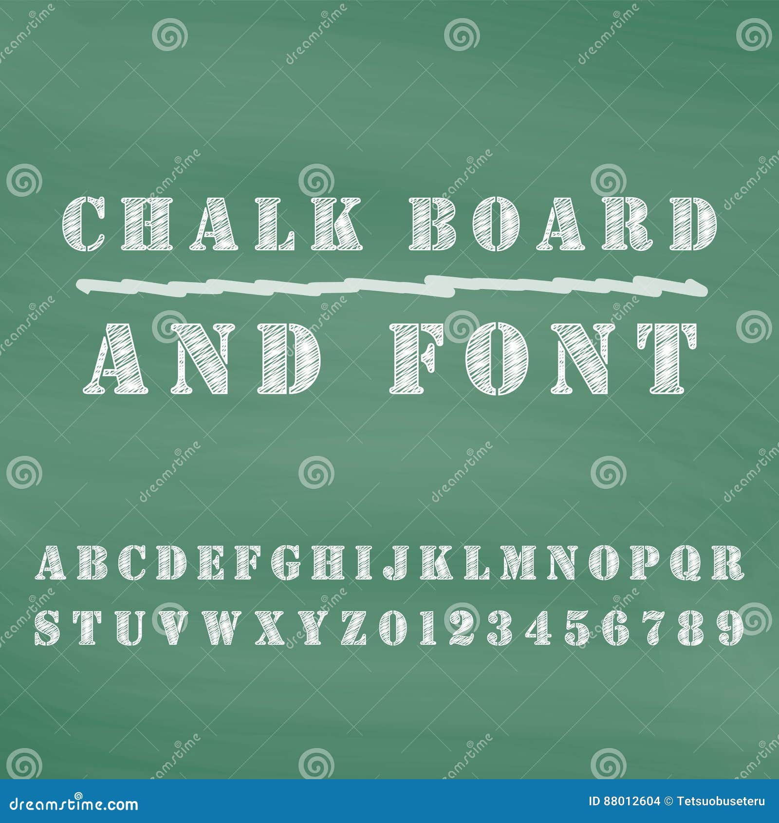 Chalk stock vector. Illustration of draw, font, banner - 88012604