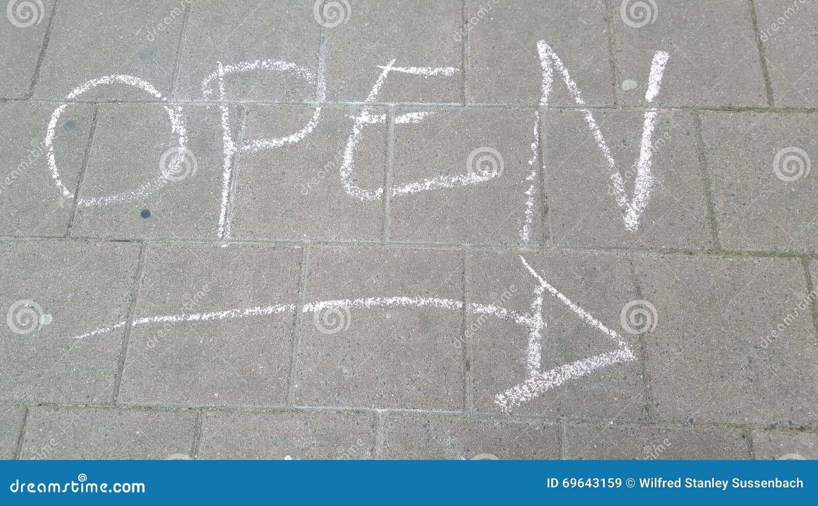 Chalk Writing on the Ground Stock Image - Image of texture, writing ...