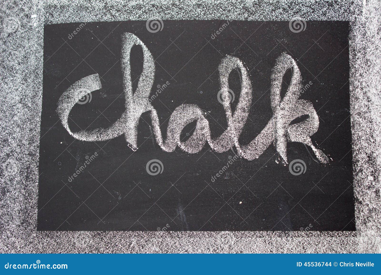 Chalk Written on Chalkboard Stock Photo - Image of copy, advertisement ...