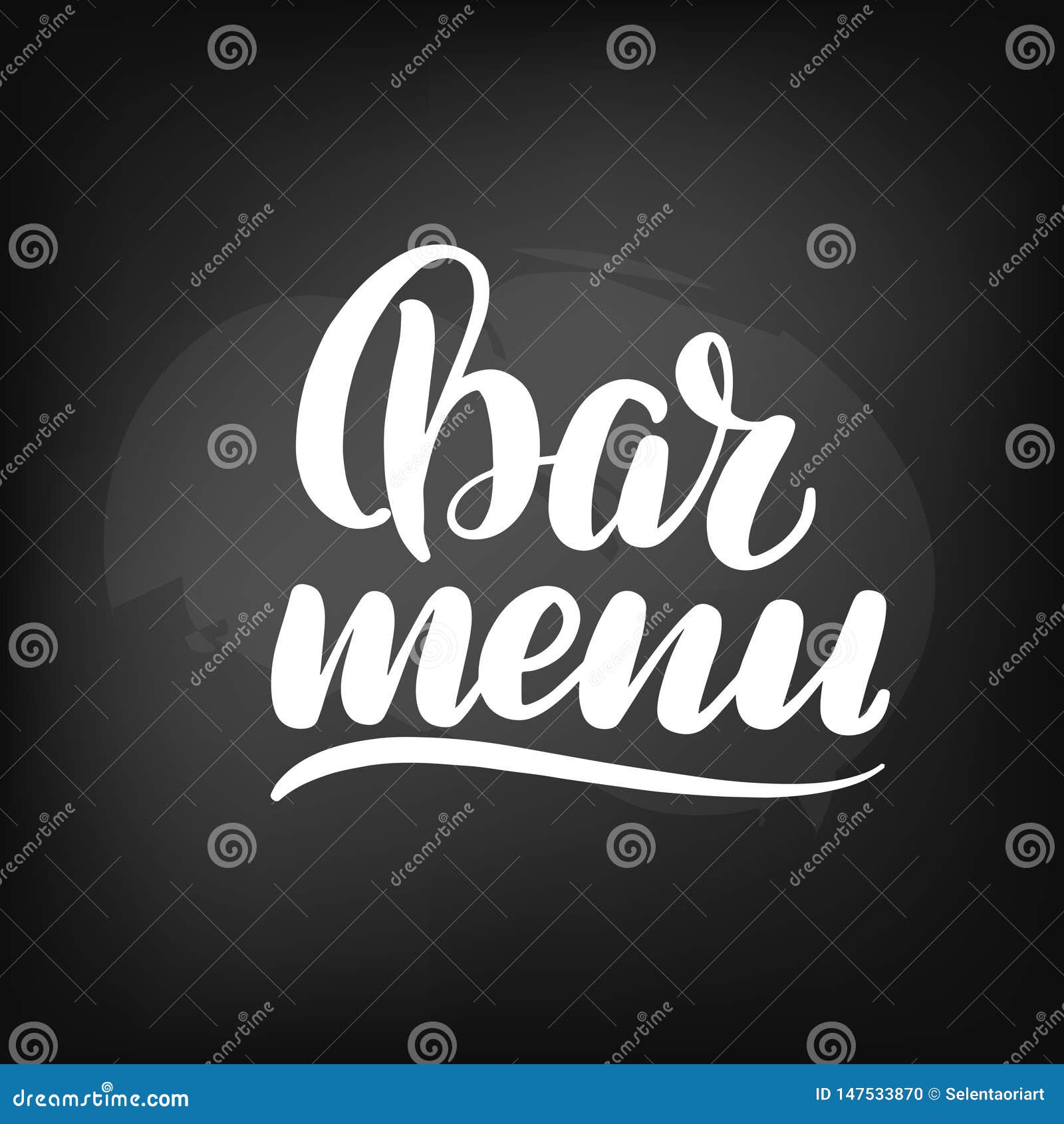 Lettering bar menu stock vector. Illustration of grunge - 147533870