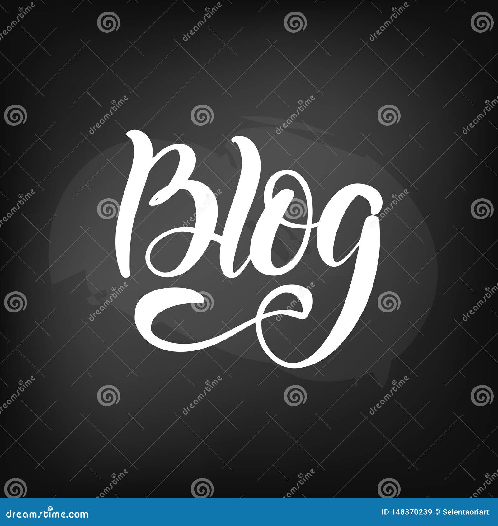 Lettering blog stock vector. Illustration of news, banner - 148370239