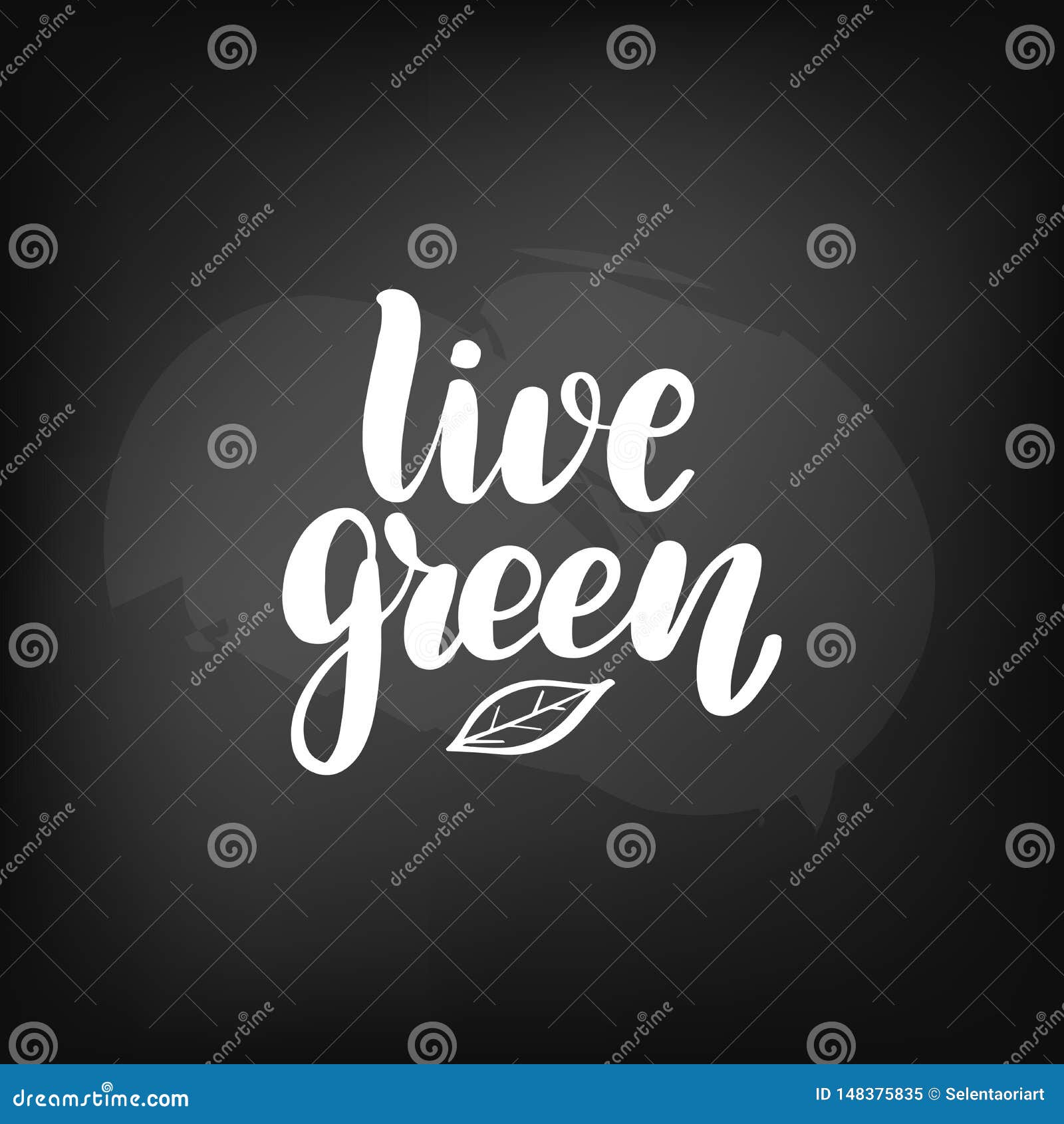 Lettering live green stock vector. Illustration of nature - 148375835
