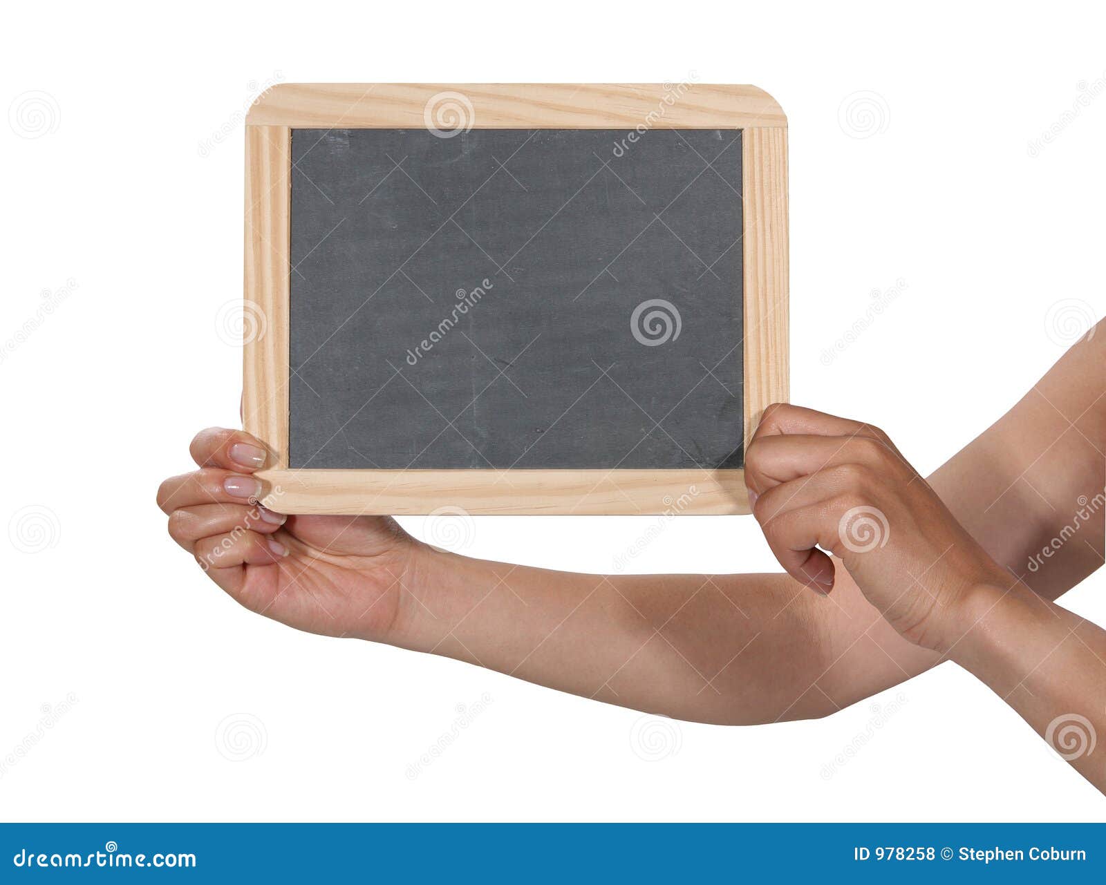 Chalkboard stock photo. Image of education, hold, hand - 978258