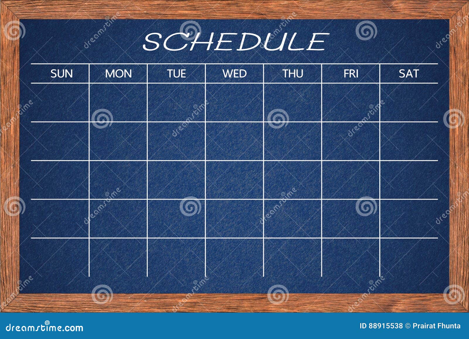 Chalkboard Activity Schedule. Stock Photo - Image of chalkboard, copy ...