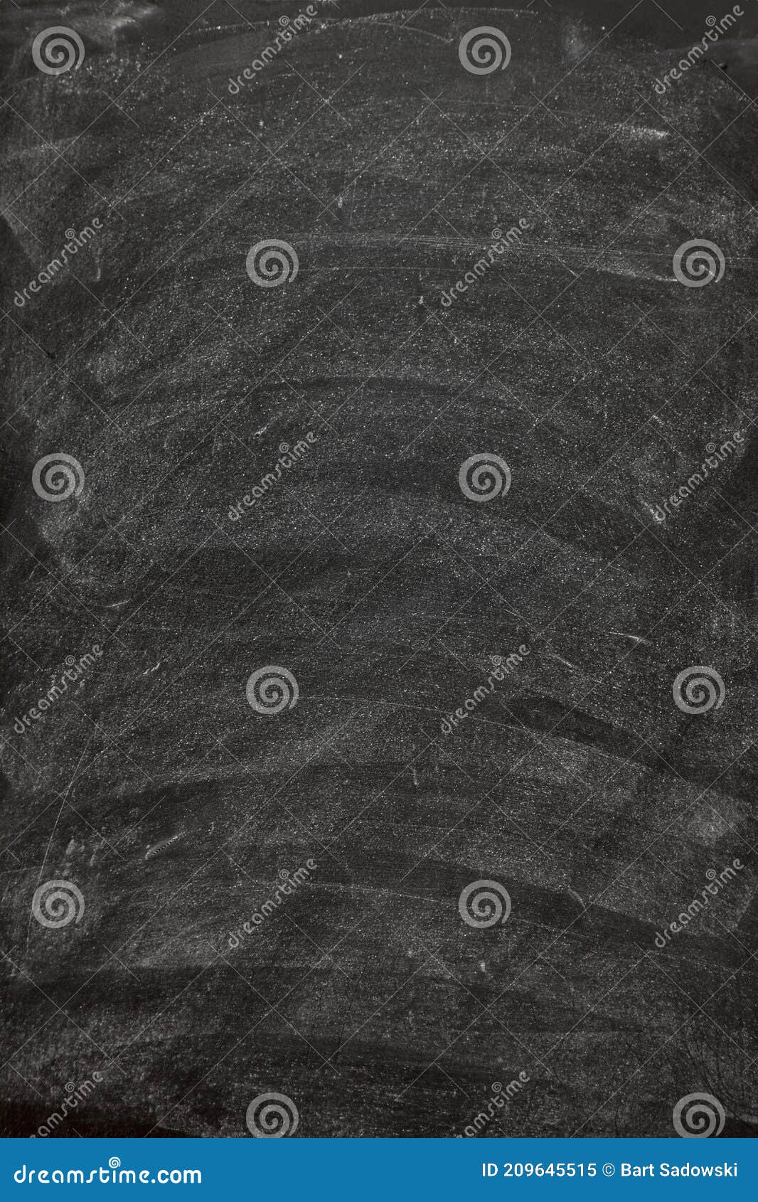 Blank Blackboard with Eraser Marks Stock Image - Image of education ...