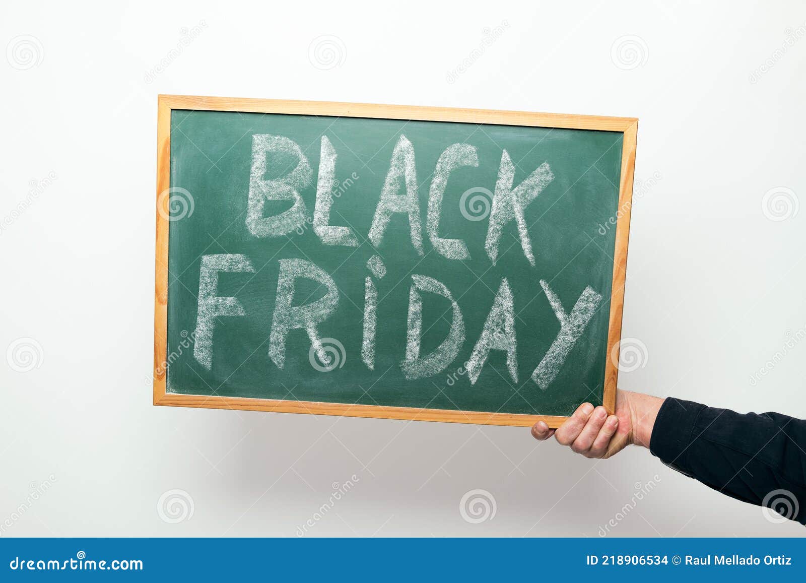 Chalkboard with BLACK FRIDAY Handwritten in Chalk Stock Photo - Image ...
