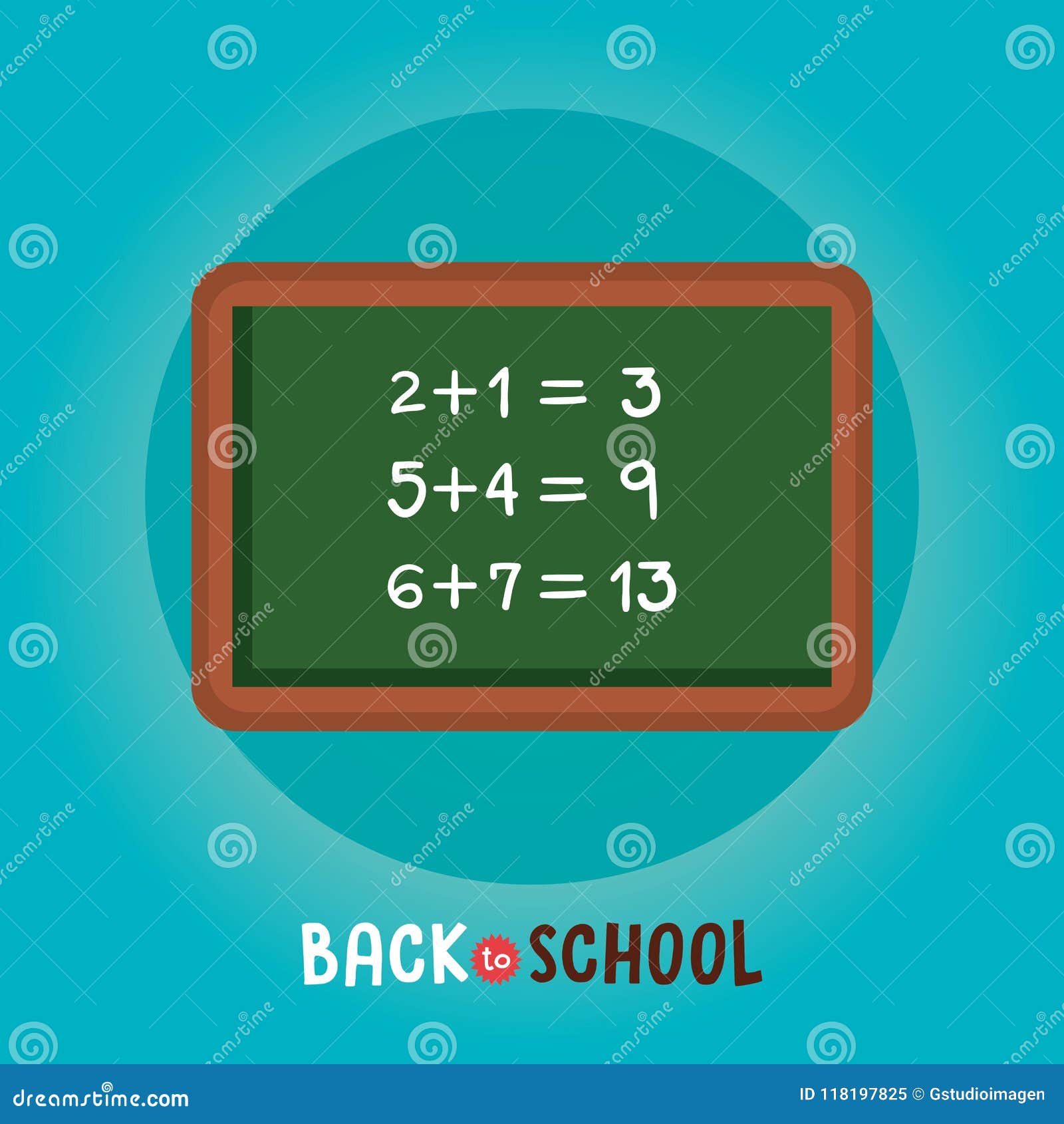 Chalkboard Class Math Back To School Stock Vector - Illustration of ...