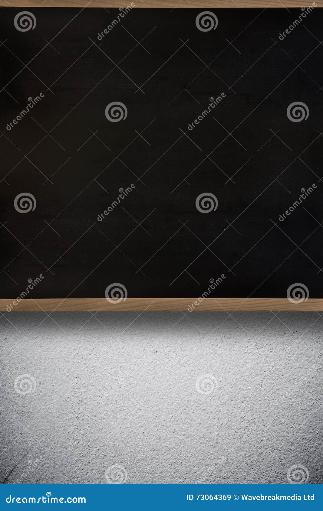 Chalkboard in classroom stock illustration. Illustration of blackboard ...